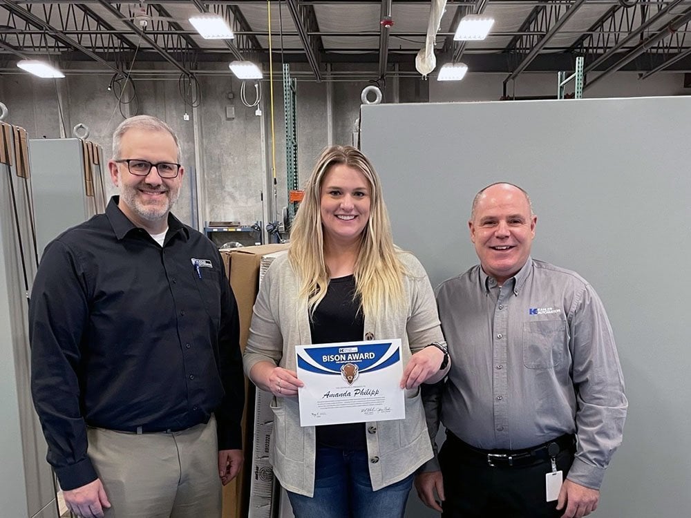 Honoring Excellence: Amanda Wins Kahler Automation’s 2023 Bison Award
